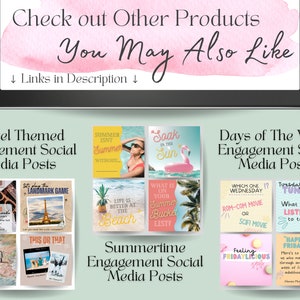 Summertime Social Media Posts, Beach Themed Social Media Templates ...