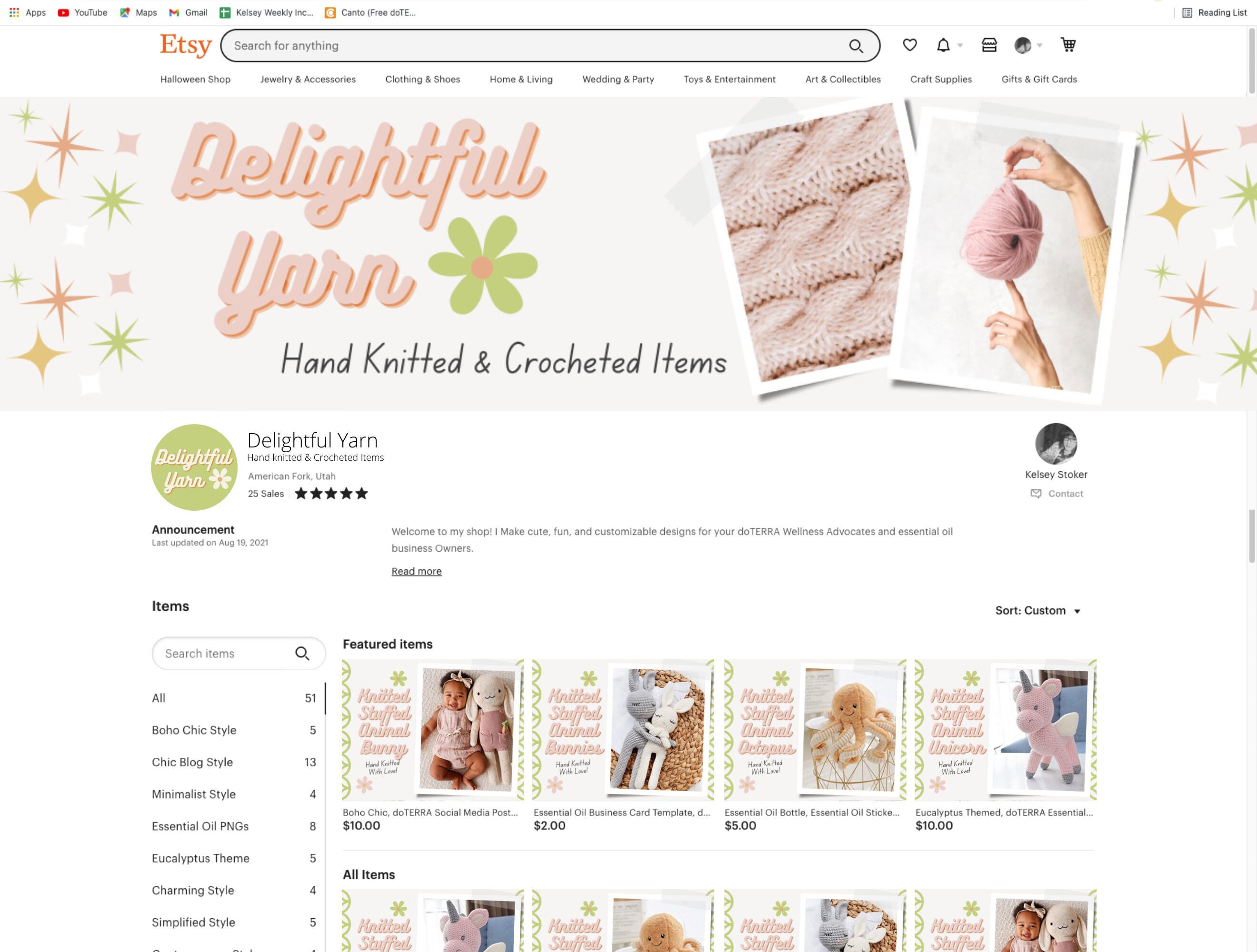 Etsy Shop Banner Etsy Shop Starter Kit Etsy Shop Template - Etsy