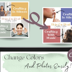 Crafter Social Media Posts: Engagement Templates (canva) - Etsy
