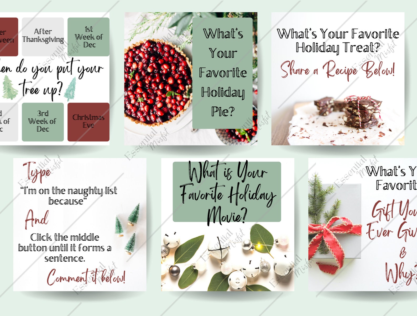 Christmas Engagement Social Media Posts, Christmas Social Media ...