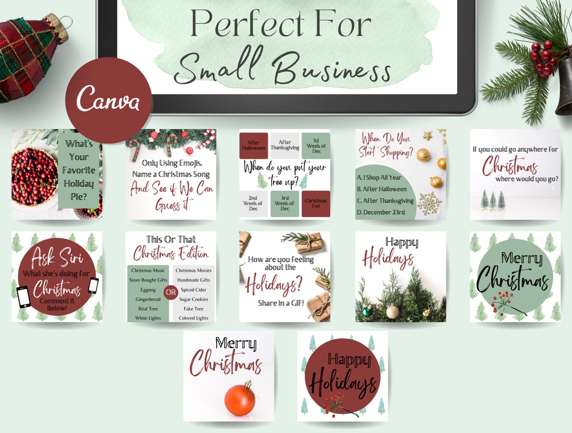 Christmas Engagement Social Media Posts, Christmas Social Media ...