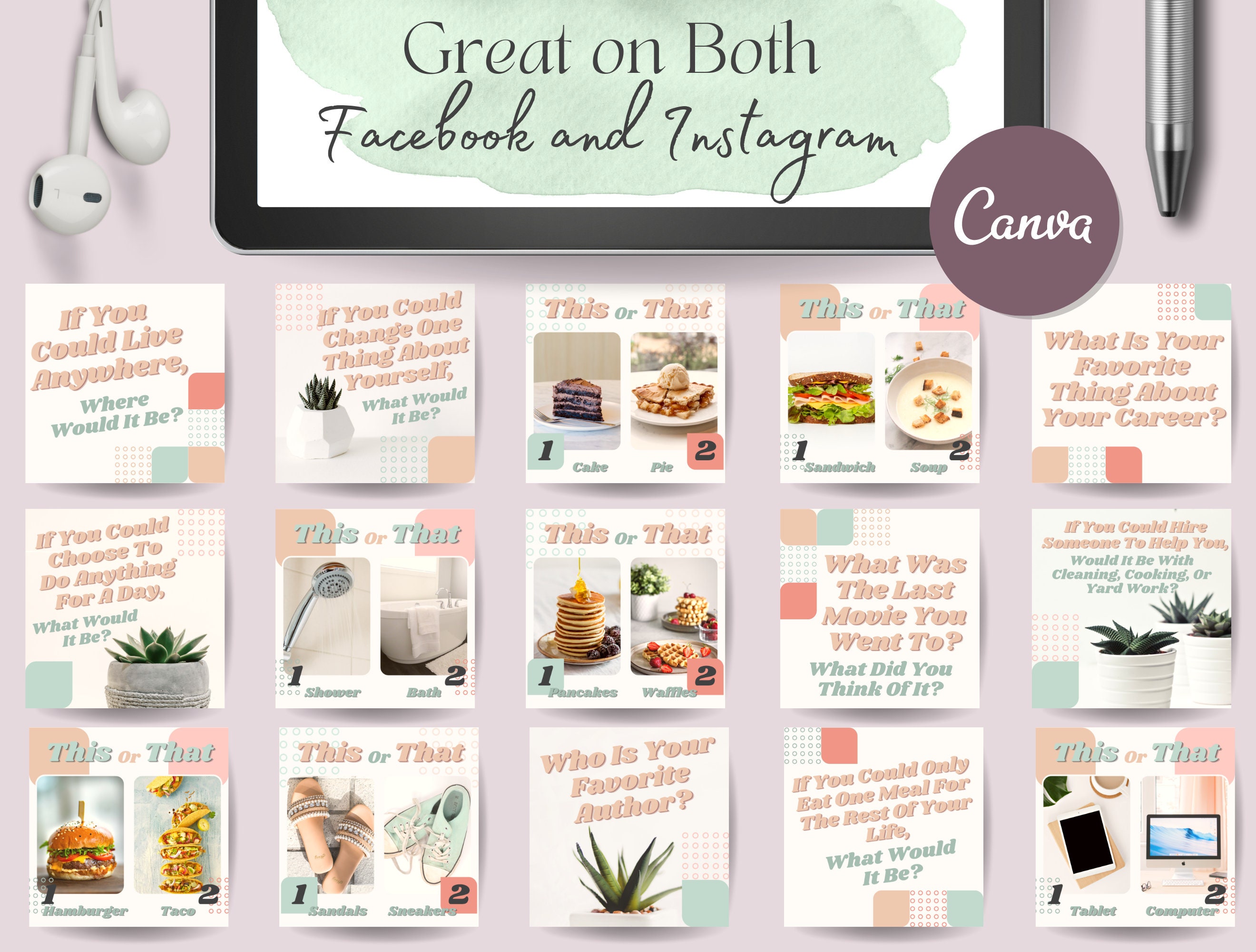 31 Social Media Engagement Posts: Canva Templates (digital Download) - Etsy