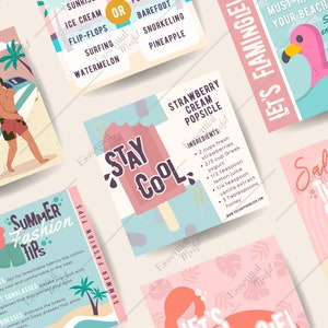 Summertime Social Media Posts, Beach Themed Social Media Templates ...