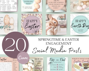 April Social Media Engagement Bundle - Digital Download - Small ...