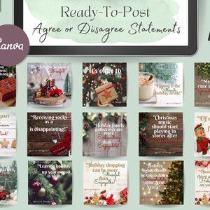 Christmas Ready to Post Social Media Posts, Christmas Engagement Social ...