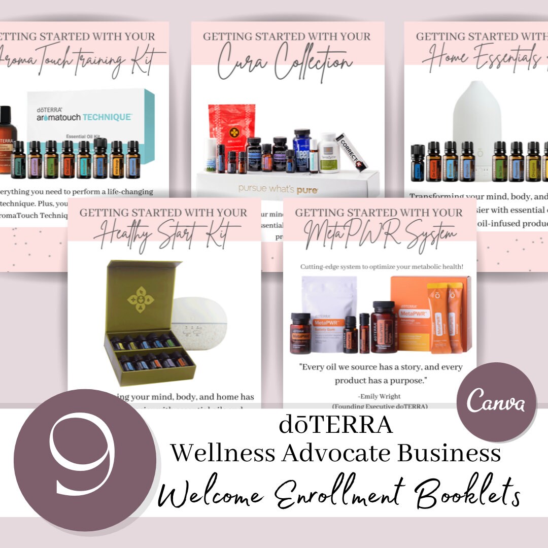 Doterra Welcome Booklets, Doterra Enrollment Welcome Kit, Doterra Ebook ...