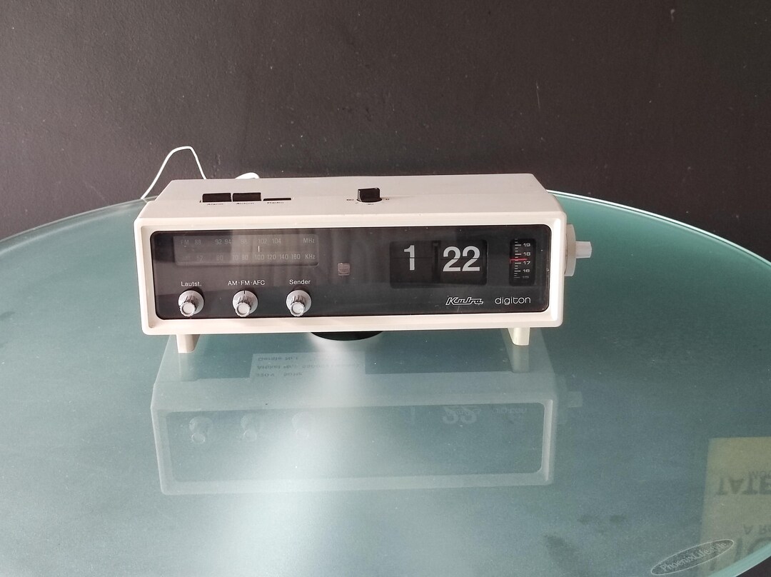 Super Rare 70s Kuba Digitron Radio Flip Clock / Made in Germany - Etsy