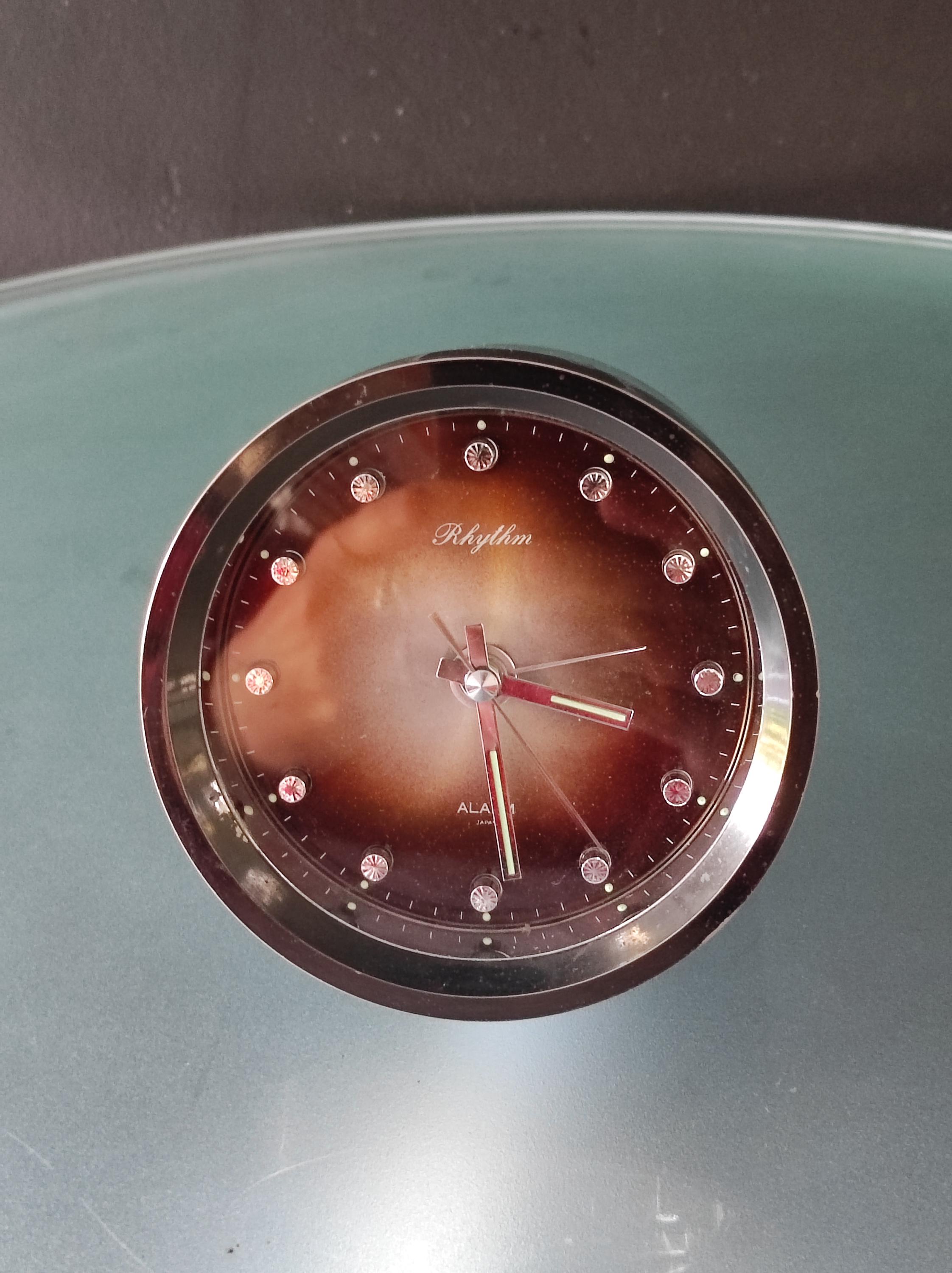 Vintage Brown Rhythm Table Clock, Space Age, Japan, Model 51116, Mid ...