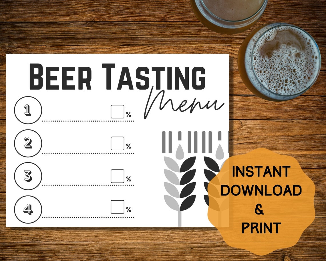 Beer Tasting Placement Beer Tasting Rating Card Beer Tasting Etsy beer-tasting-placement-beer-tasting-rating-card-beer-tasting-etsy