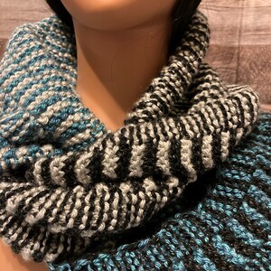 Tri Color Long Cowl - Etsy