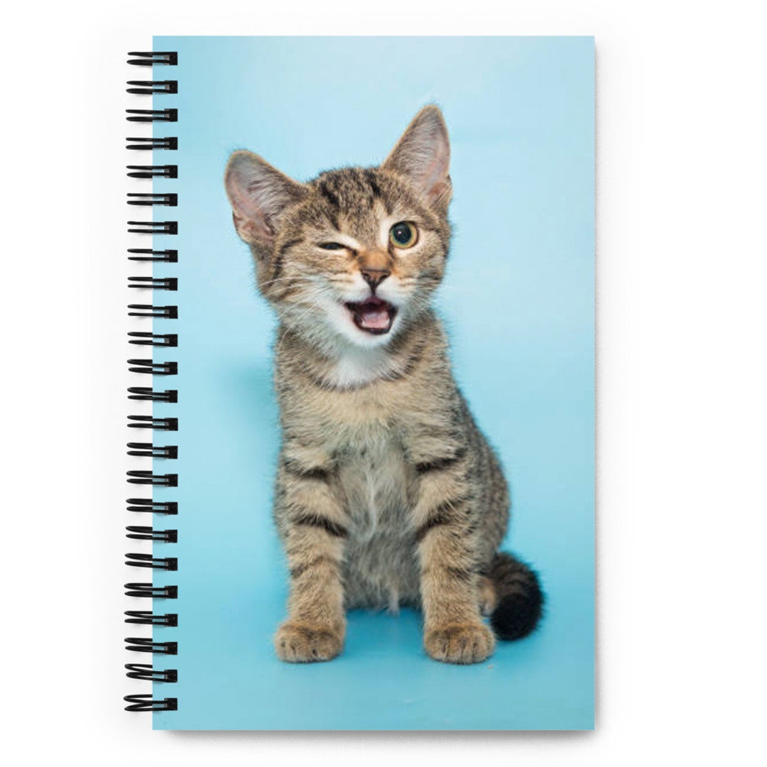 Kitten and Dog Notebook/note Pad/journal Vivid Front and Back Print 5.5 ...
