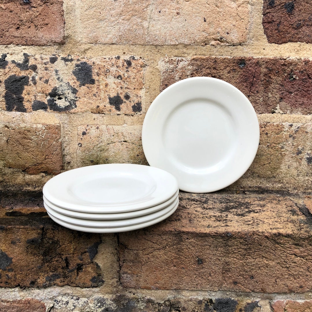 Vintage Wembley Hotel Ware Super Vitrified White Side Plates X 5 - Etsy