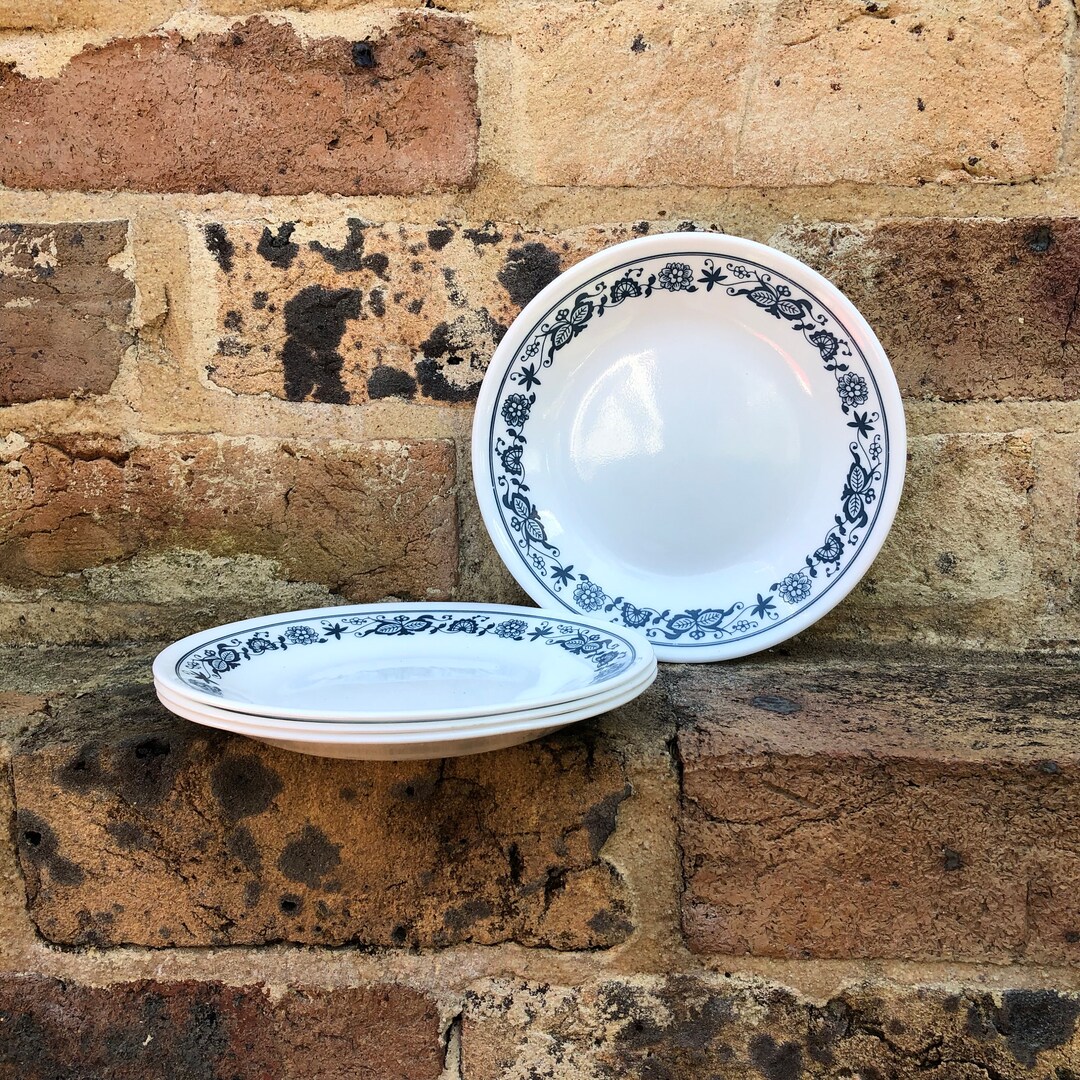 Vintage White Corelle Side Plates in the Old Town Blue Pattern X 4 - Etsy