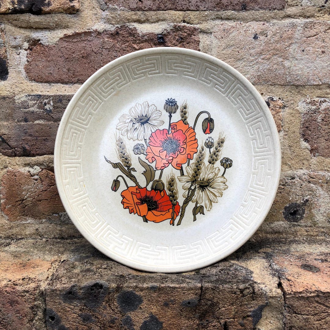 Vintage Johnson of Australia "poppy" Entree or Salad Plate - Etsy