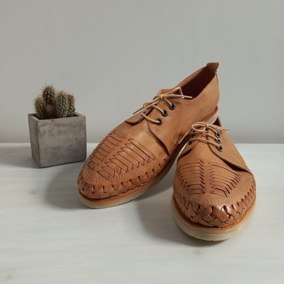 Guatémoc - Leather Laced Shoes for Men - Mexican Leather Shoes - Ideal ...