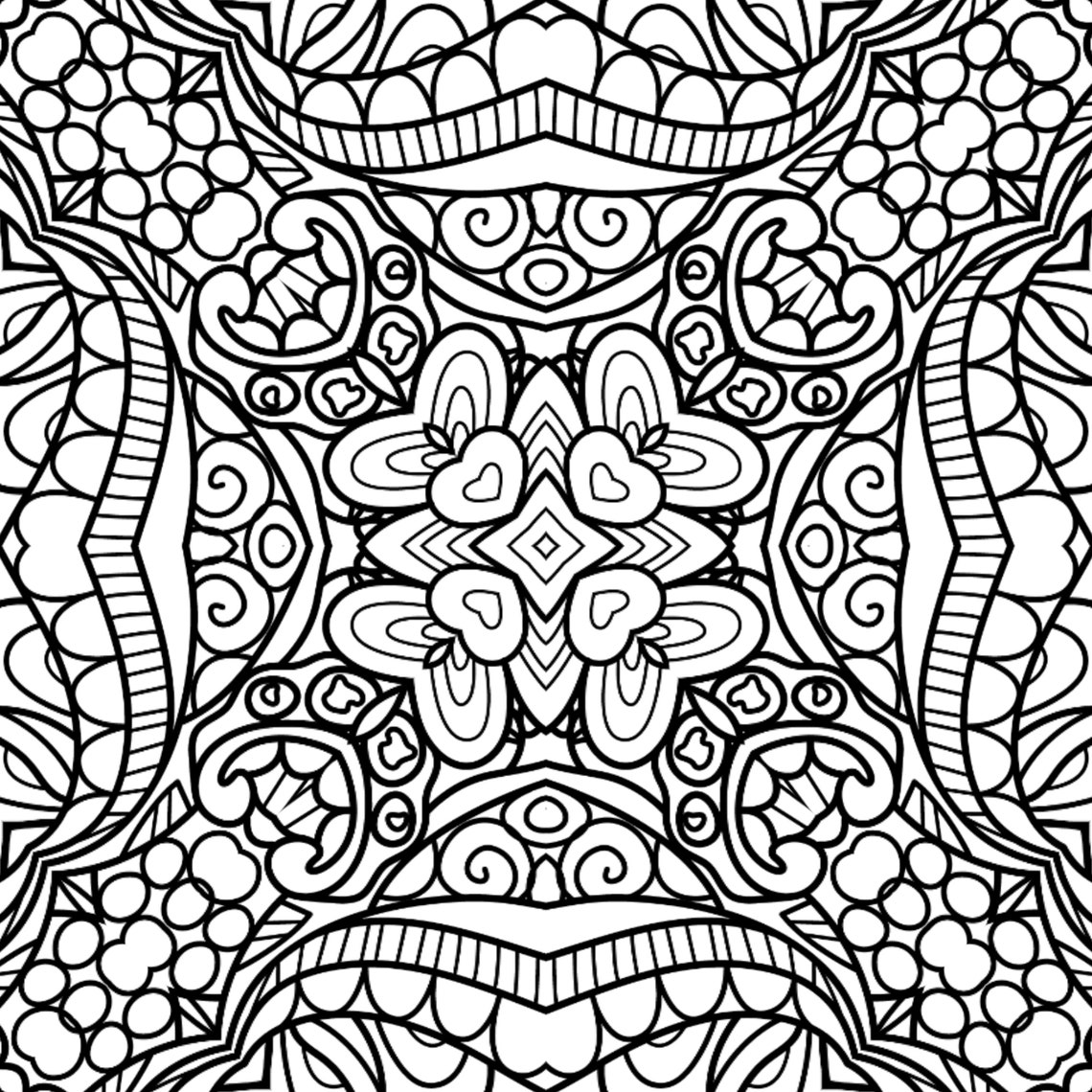 Color Me Happy Mandala Coloring Book - Etsy