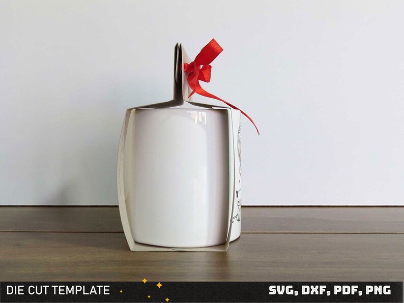 MUG BOX SVG Mug Press Svg Mug Holder Svg Gift Box Svg | Etsy UK