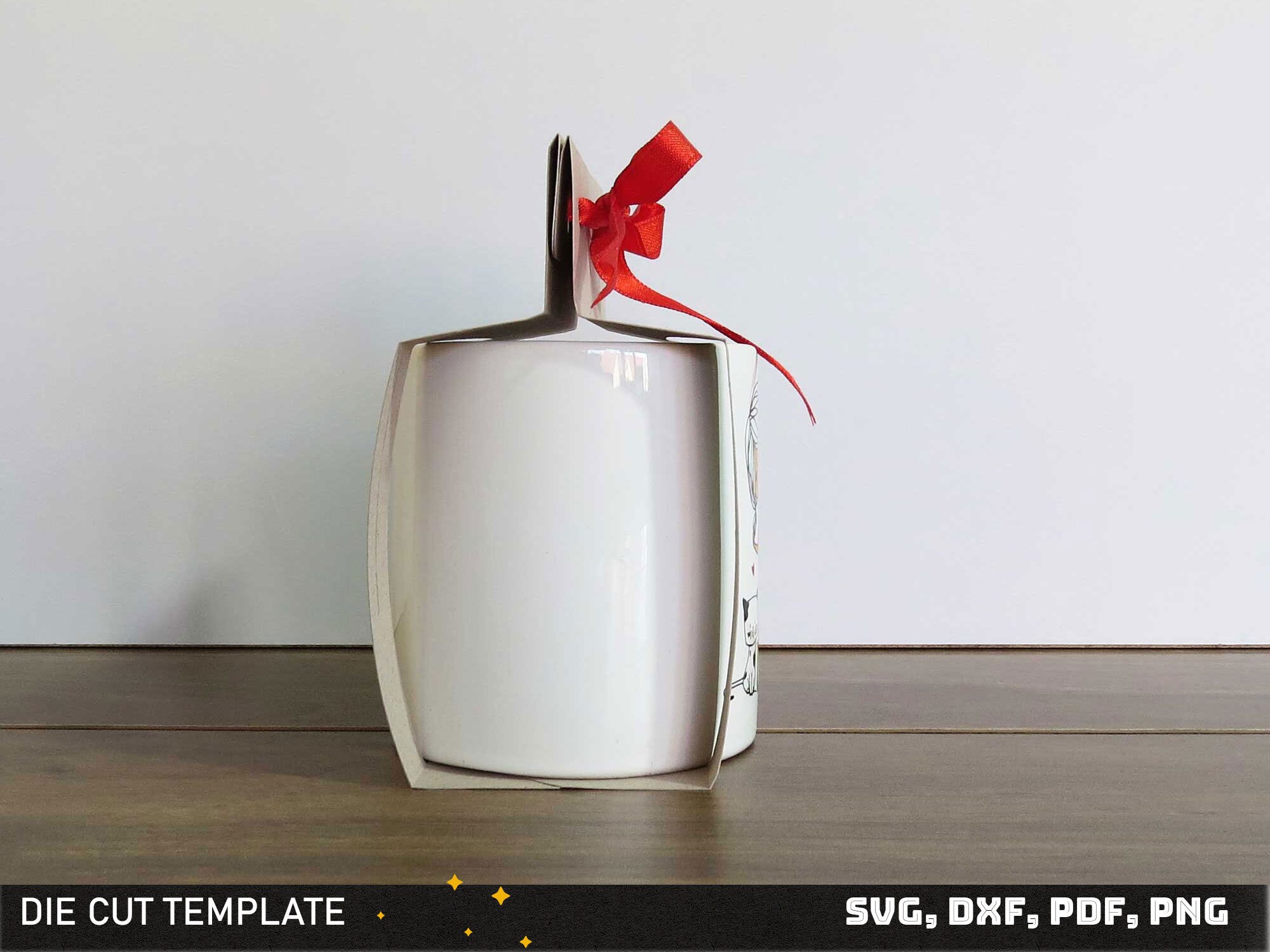 MUG BOX SVG Mug Press Svg Mug Holder Svg Gift Box Svg | Etsy UK