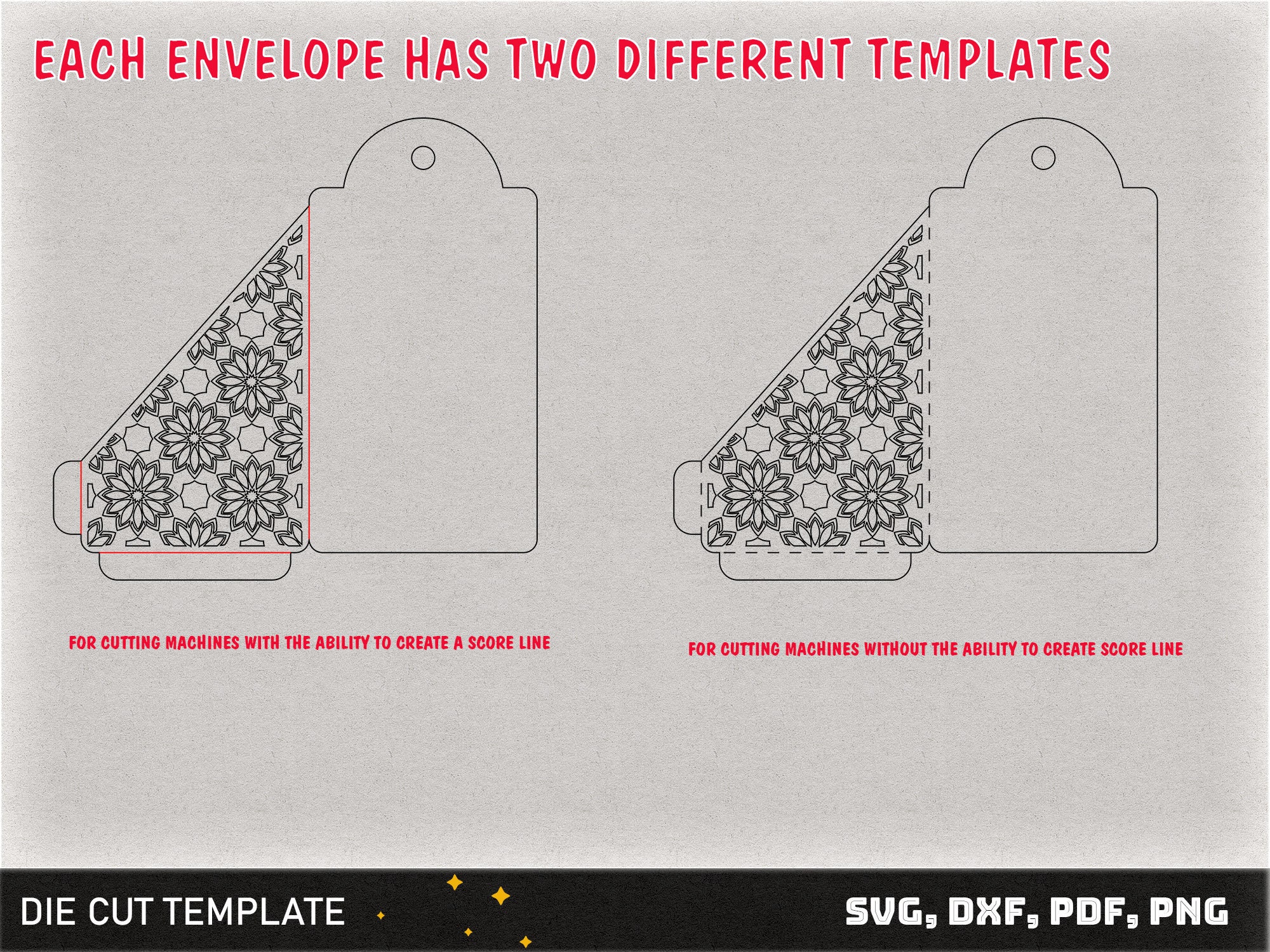 Envelope Tag Template Set Openwork Envelope Svg Openwork - Etsy