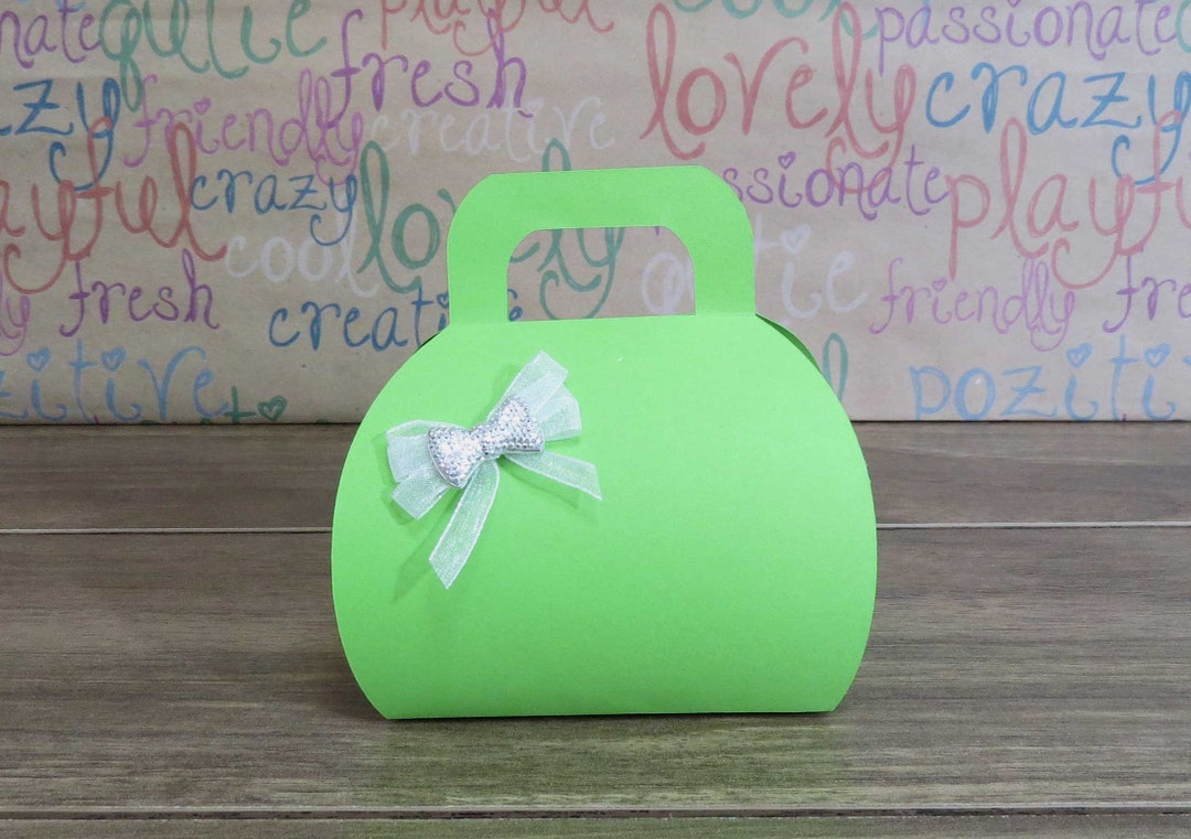 Handbag Gift Box Template, Gift Box Pattern Svg for Cricut, Folding ...