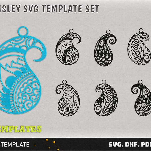 Paisley Svg - Etsy