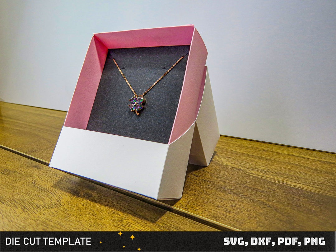 Gift Box Svg Template, Jewelry Box Template Svg, Gift Box Pattern ...