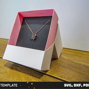 Gift Box Svg Template, Jewelry Box Template Svg, Gift Box Pattern ...