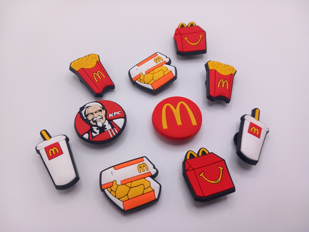 Mcdonalds Croc Charms KFC Fast Food Croc Charms - Etsy UK