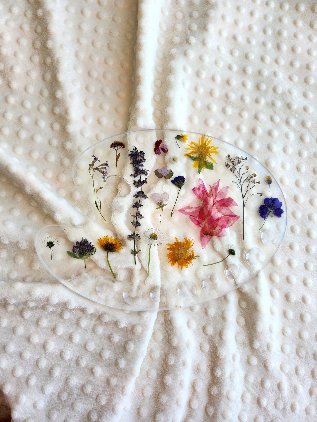 Paint Palette | Epoxy Resin | Pressed Flowers | Dried Flowers ...