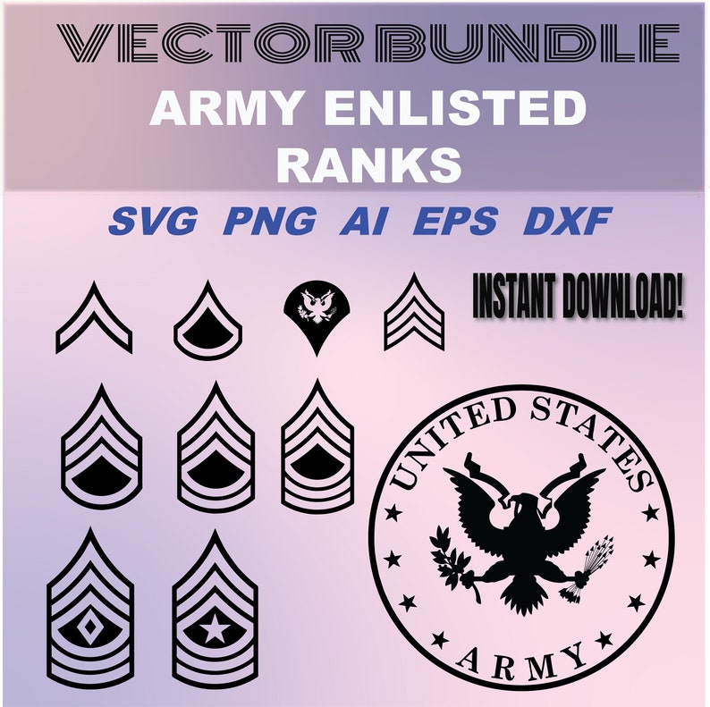 Vector Bundle, Enlisted Ranks - Etsy