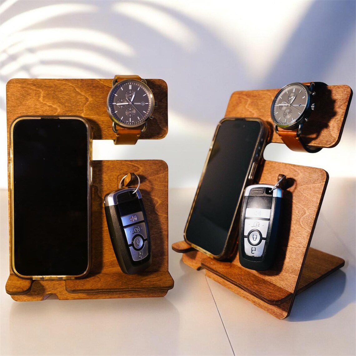 Phone Stand | Watch & Key Holder, Desk Accessories - Etsy