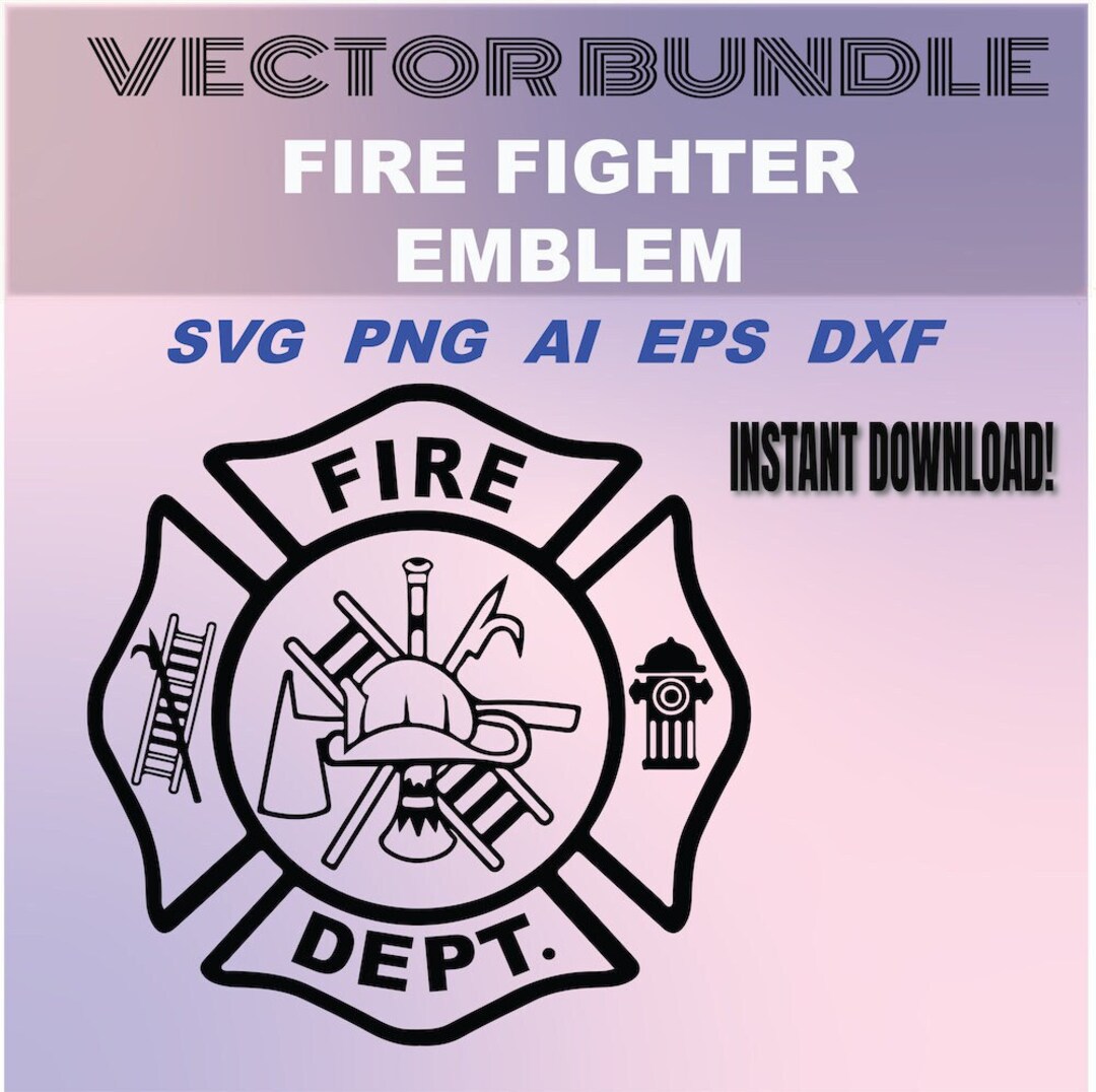 Vector, Fire Department Emblem - Etsy