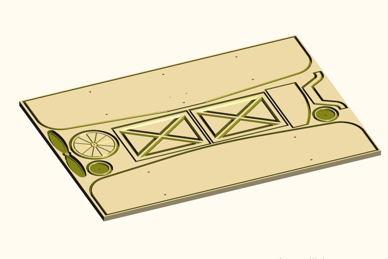 Bookshelf, Airplane Shelf, Plywood, Mdf, Wood, Solid Model, CNC Files ...