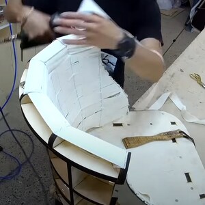 Armchair Frame Plan, CAD Model, CNC Nesting, Plywood Frames, DXF Files ...