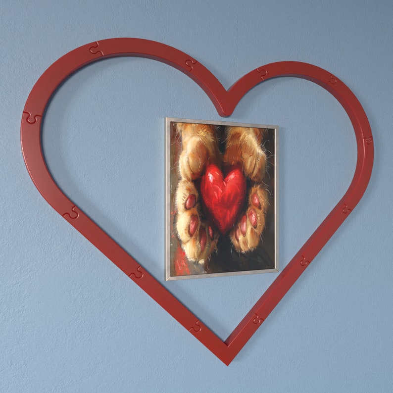 Heart, Decorative Frame, A4, Wall Decor, 3d Model, Cnc Files, Autocad ...
