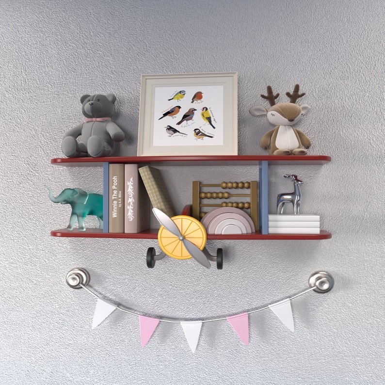 Bookshelf, Airplane Shelf, Plywood, Mdf, Wood, Solid Model, CNC Files ...