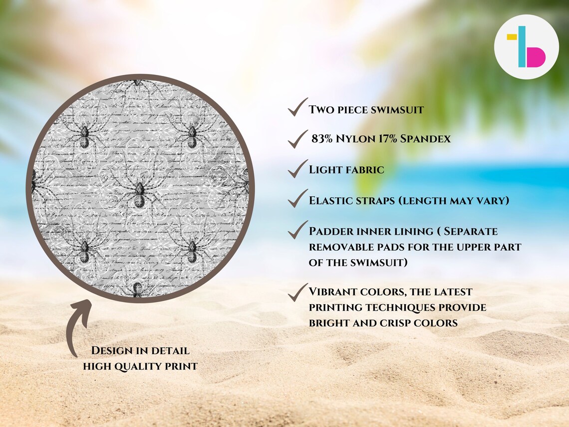 Goth Bikini Spider Goth Girl Swimwear Alt Clothing Witch - Etsy