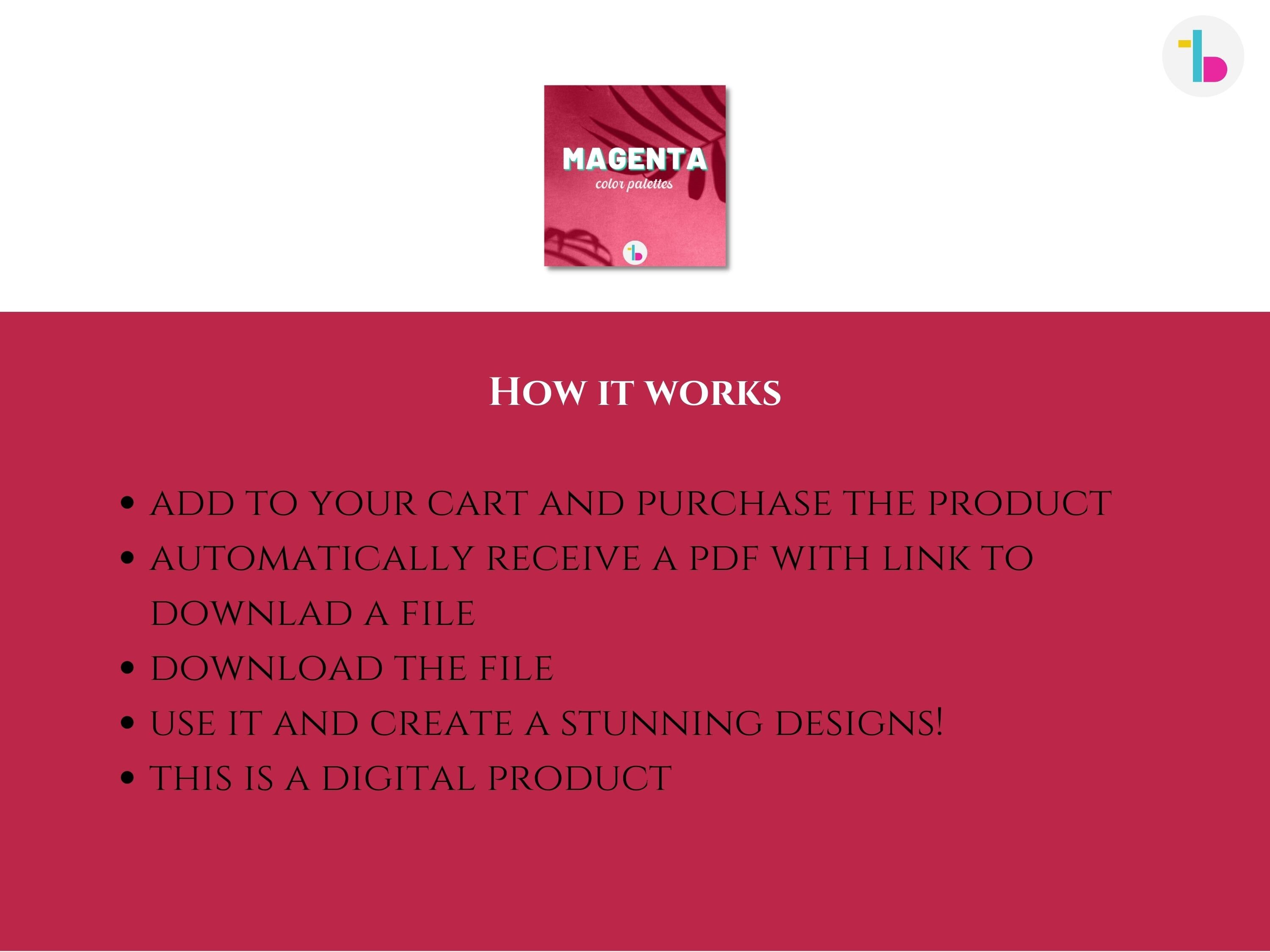 Magenta Color Palettes Ebook, Color Palette Canva, Color Palette Hex ...