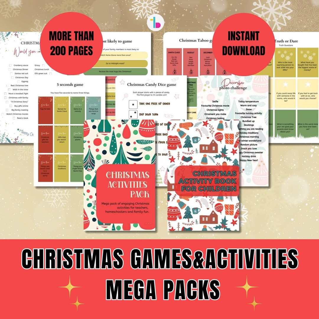 Christmas Games Bundle School Christmas Games Office - Etsy