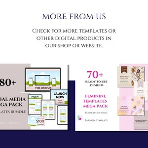 Luxury and Minimalist Mega Pack Templates Bundle, Branding Package for ...
