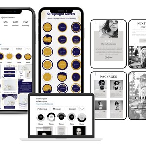 Luxury and Minimalist Mega Pack Templates Bundle, Branding Package for ...