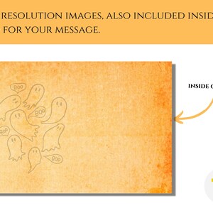 Boo Halloween Ghost Card, Printable Folded Card, Halloween Cute Card ...