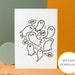 Boo Halloween Ghost Card, Printable Folded Card, Halloween Cute Card ...