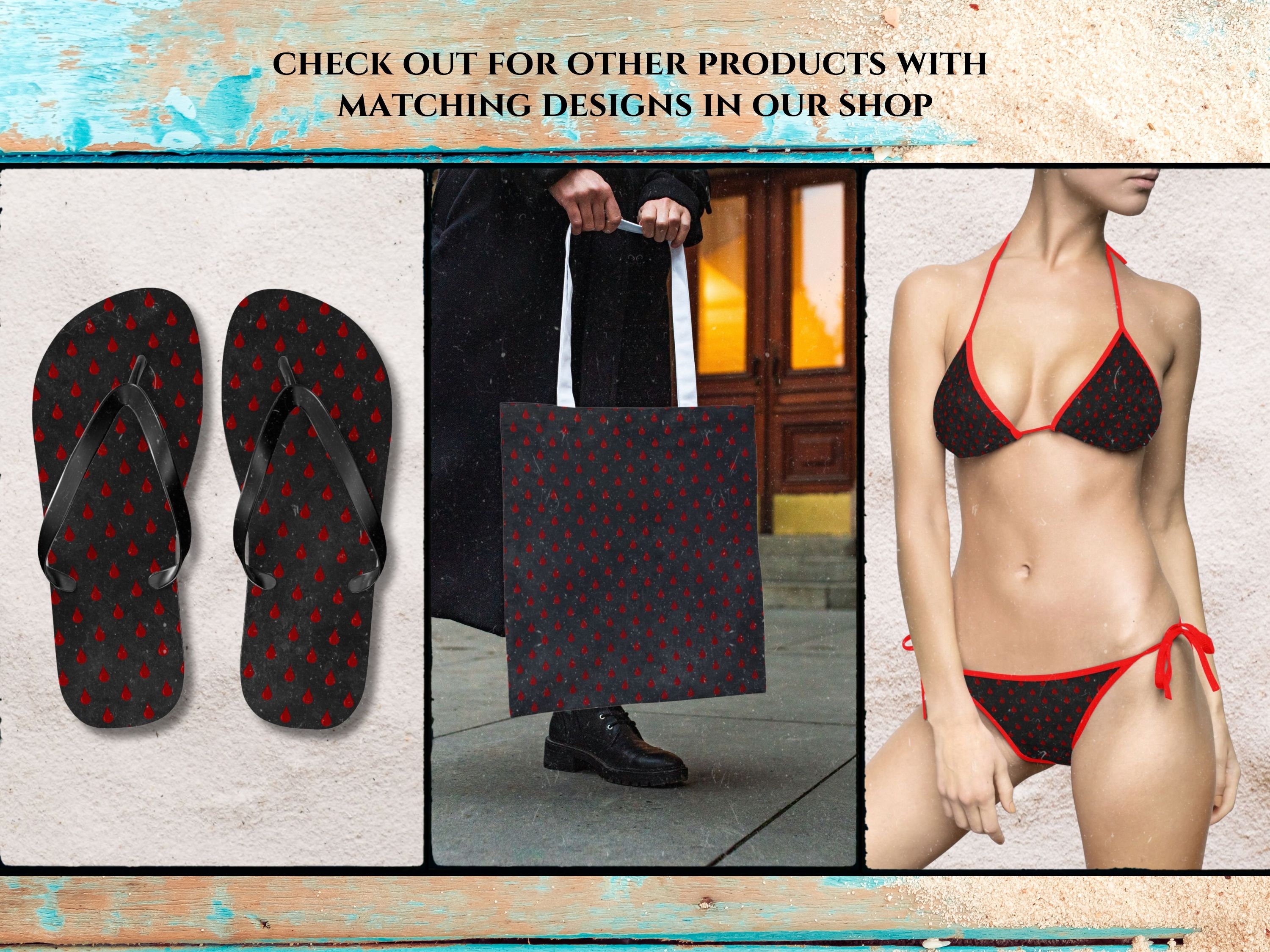 Sexi Goth Bikini Vampire Blood Drops Summer Beachwear Punk - Etsy