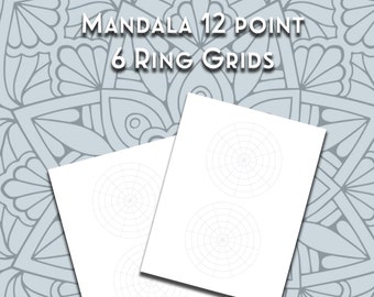 6 Point Mandala - Etsy