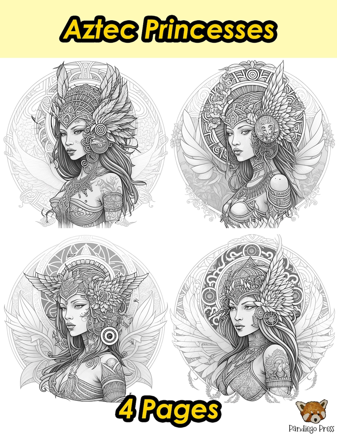 Aztec Princesses Volume 002 4 Pack - Etsy
