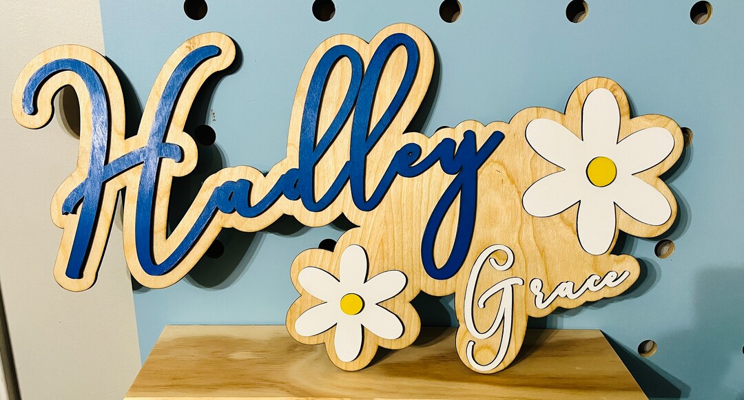 Wood Name Signs family Signs nursery Signs over Crib Etsy