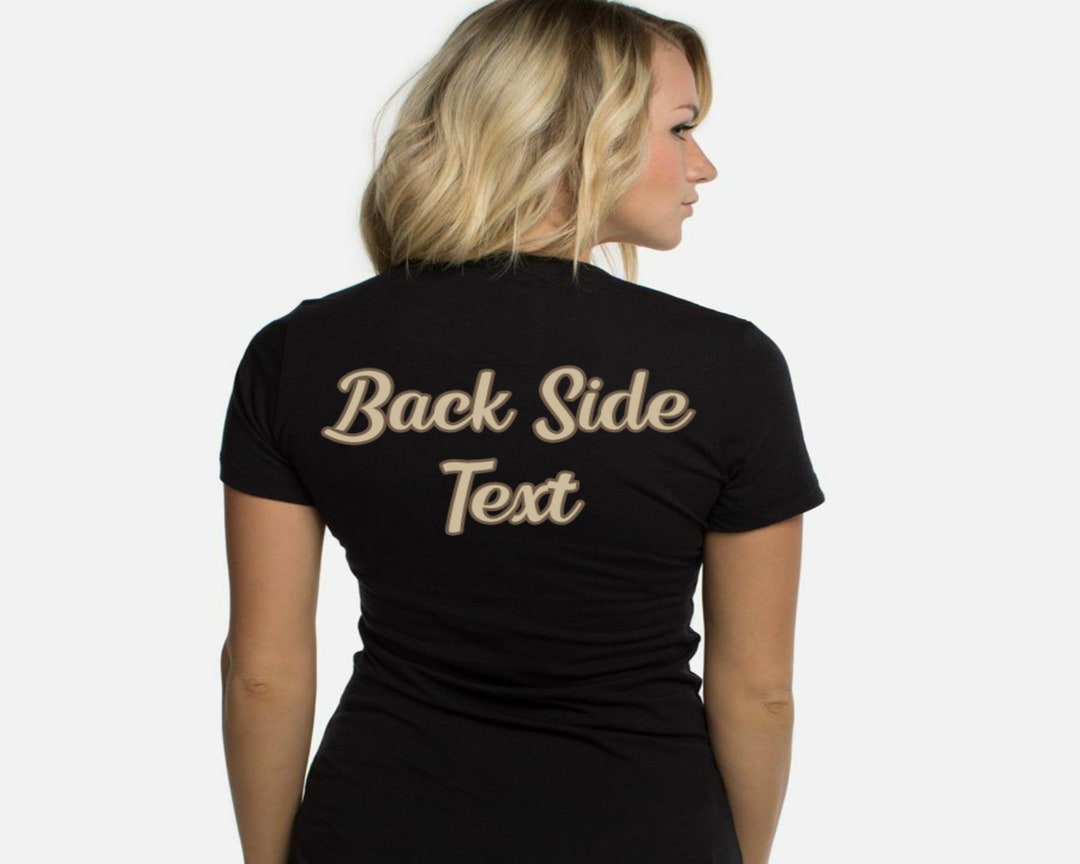 Custom Backside Text Upgrade - Etsy