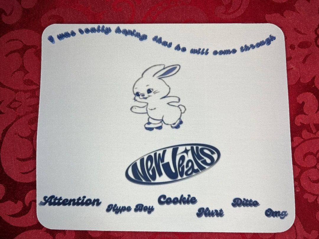 Kpop Mouse Pad New Jeans Mouse Pad Computer Pad Bunny Mouse Pad Gaming ...