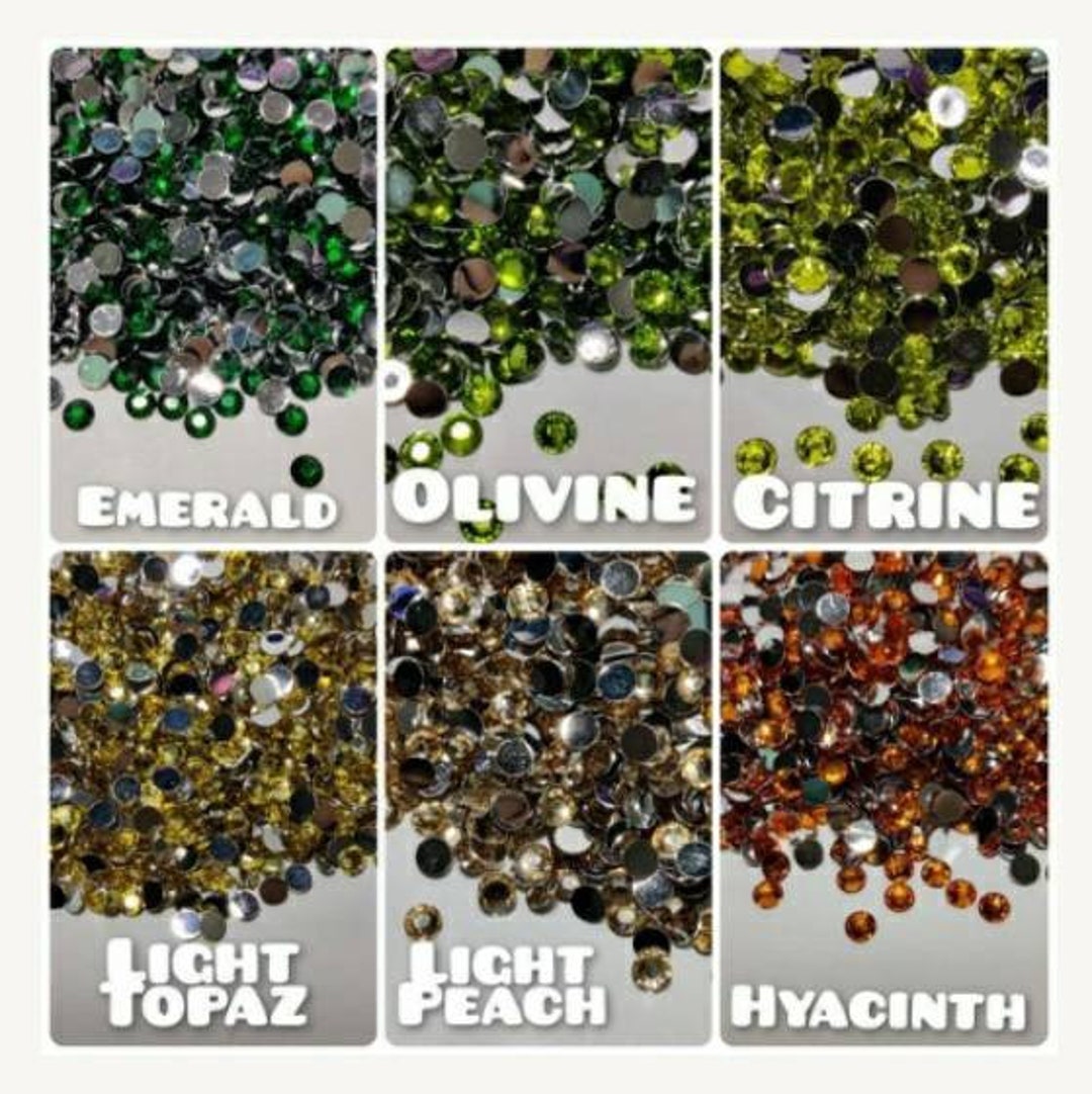 BULK 3000 4mm Flatback Resin Rhinestone Nonhotfix Embellishments Ss16 ...